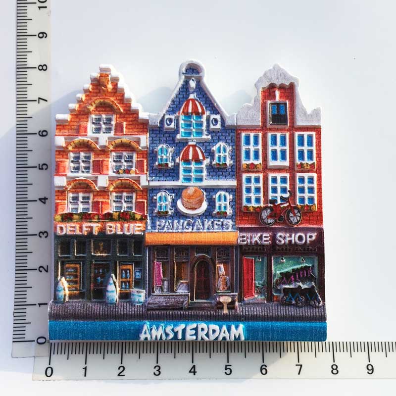 3D Resin Fridge Magnet Holland Delft Amsterdam Tra... – Vicedeal