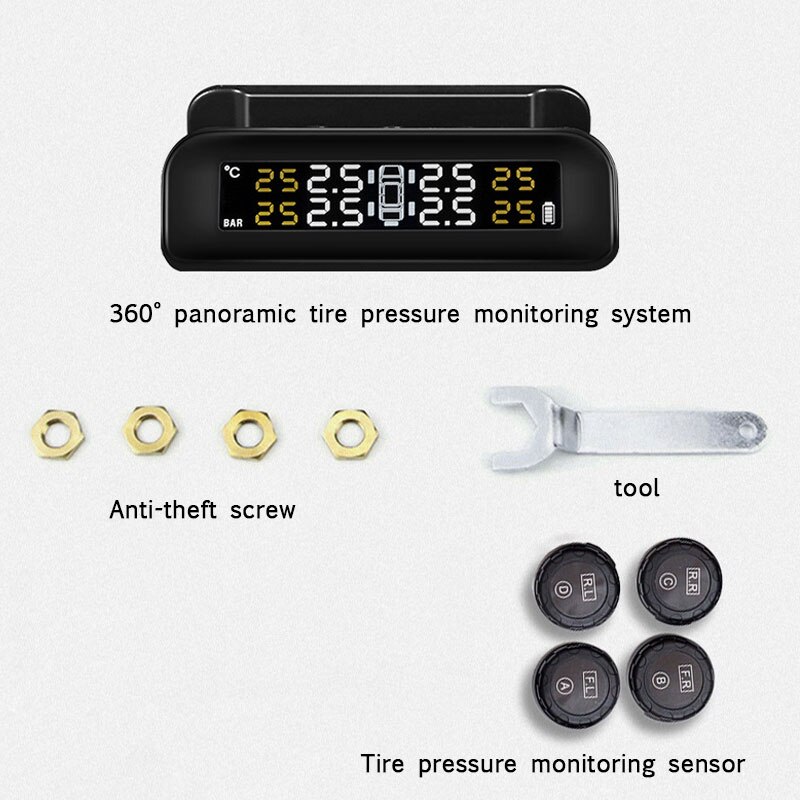 Tpms Car Tire Pressure Alarm Monitor System Real-t... – Vicedeal