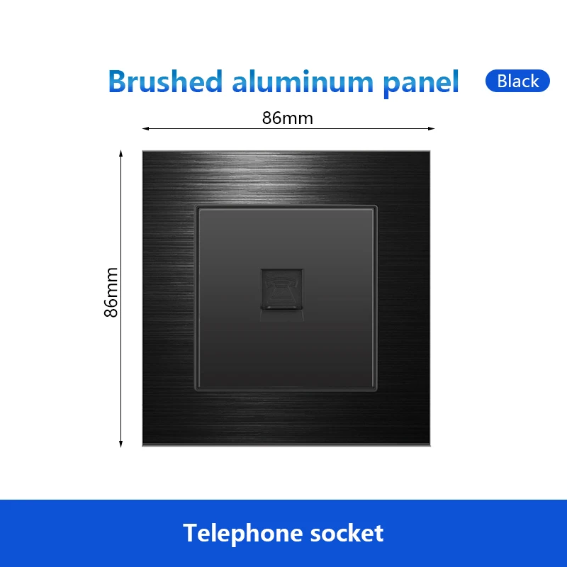 Brushed aluminum Universal 3pin Dual USB Socket,UK... – Grandado