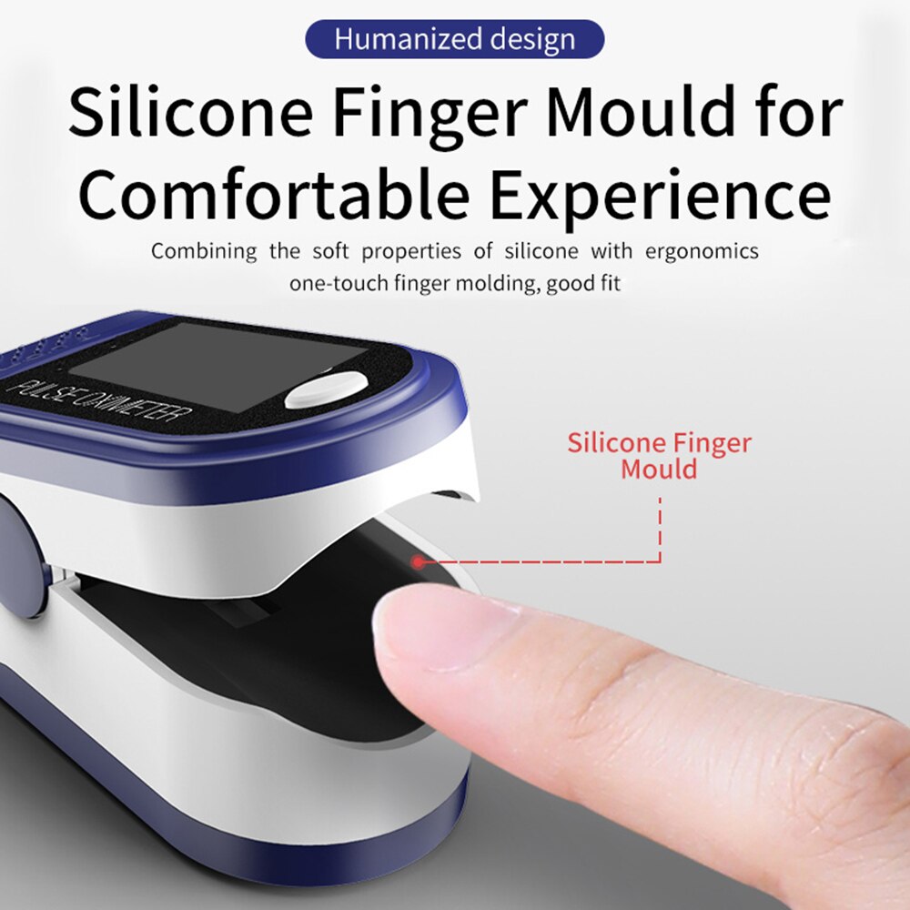 Blood Oxygen Monitor Finger Pulse Oximeter Oxygen ... – Vicedeal