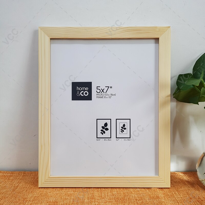 Natural Wooden Picture Frame Classic Photo Frame F... – Grandado