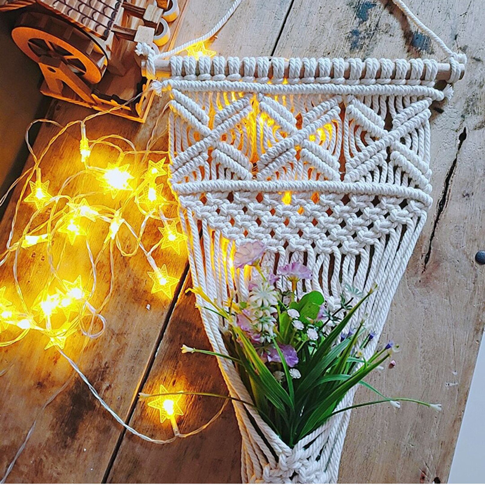 Wall Macrame Planter Plant Er Indoor Cotton Handwo... – Grandado