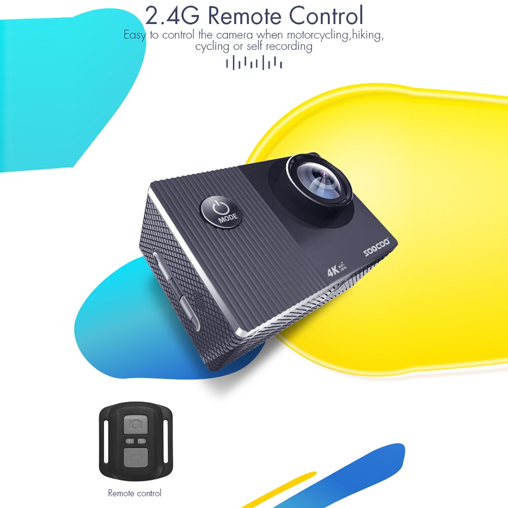 4K Action Camera 2 Inch Touch Display IMX386 Senso... – Grandado