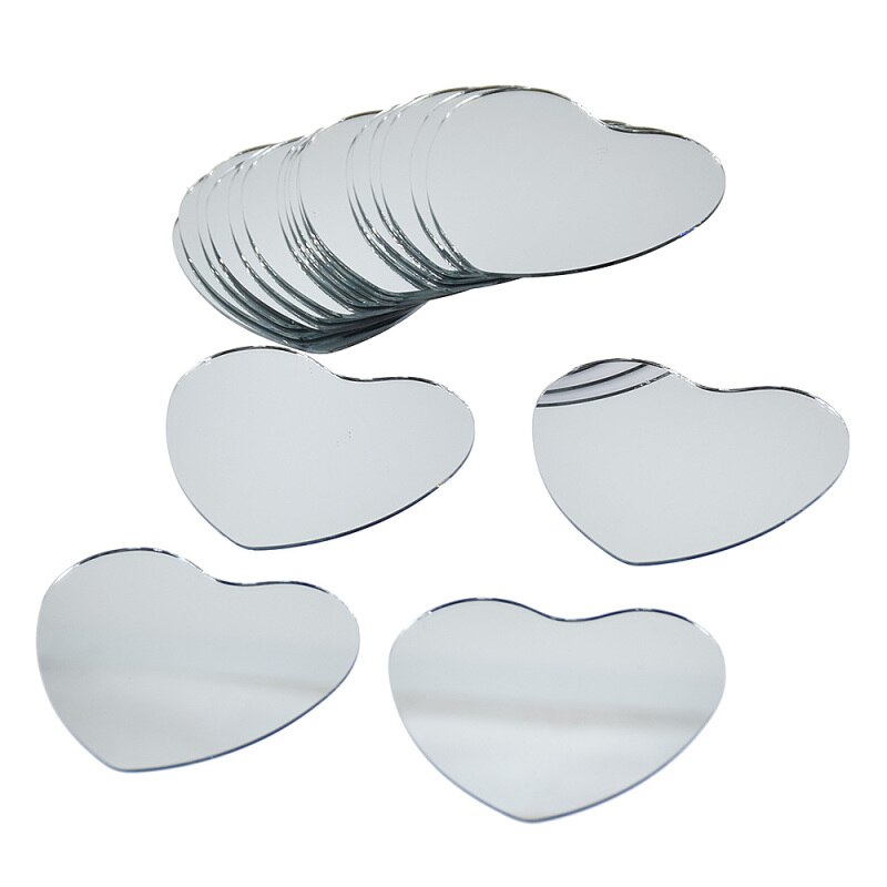 20PCS/lot Heart Shape Glass Mirror Mosaic Tiles Bu... – Vicedeal