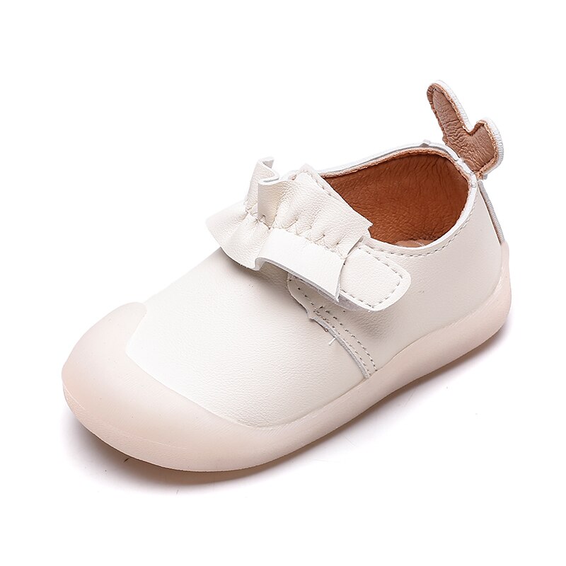 Barn läderskor för tjej prinsessa enfärgade platta... – Grandado