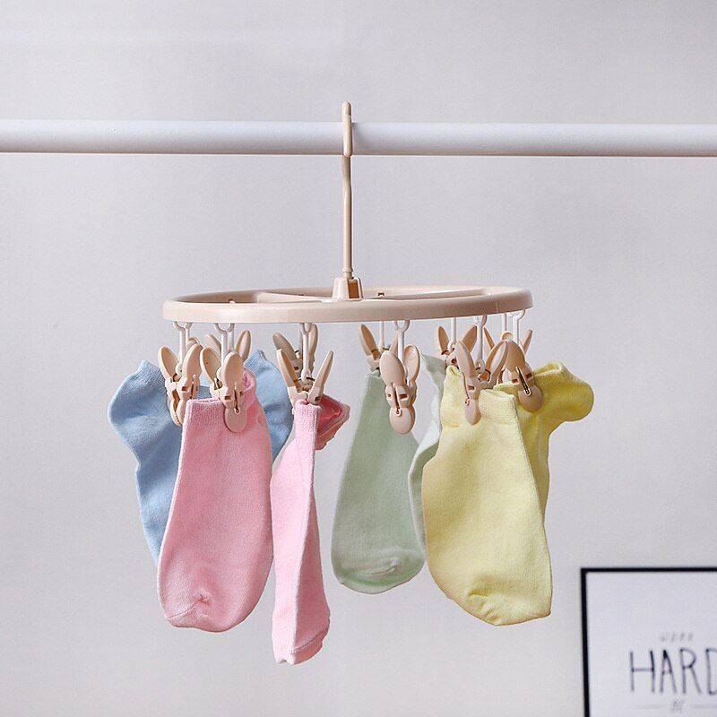 360 Degrees Plastic Rotatable Round Clothes Hanger... – Grandado