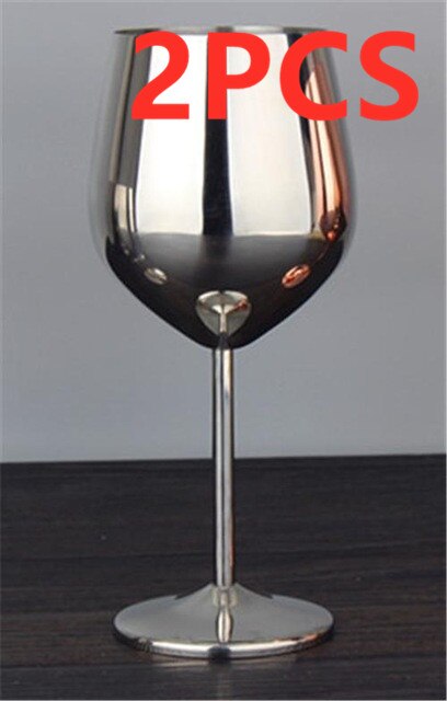 HYUUGA Glass Metal Champagne Flutes Stainless Stee... – Grandado