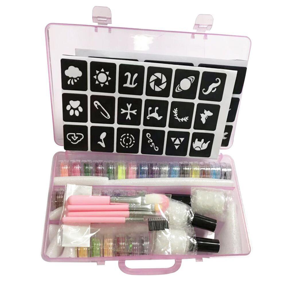 Temporary Tattoo Set 30 Flash Powder 60 Templates ... – Grandado