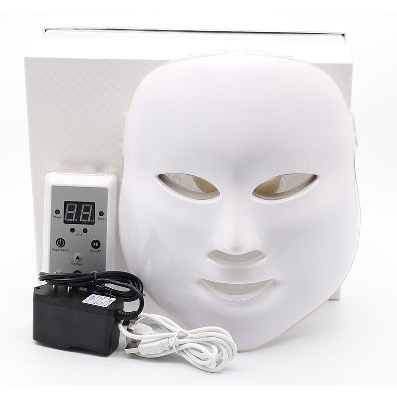 Led Facial Mask 7 Colors Light Photon Therapy Mask... – Grandado