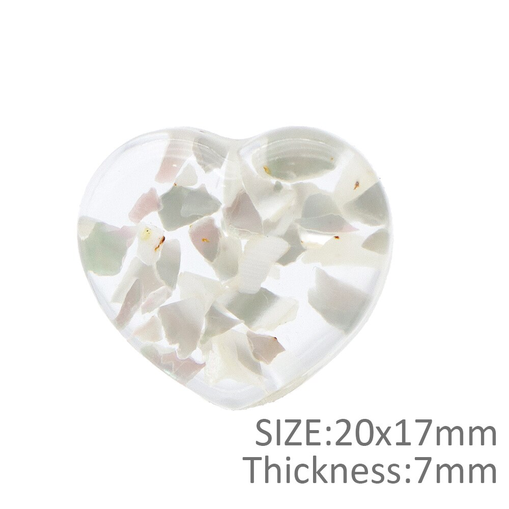 Liefde Hart Verf 3D Harsen Flack Terug 10Pcs, Vlak... – Grandado