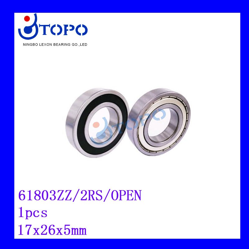 17*26*5mm Deep Groove Ball Bearings61803 ZZ/2RS/OP... – Grandado