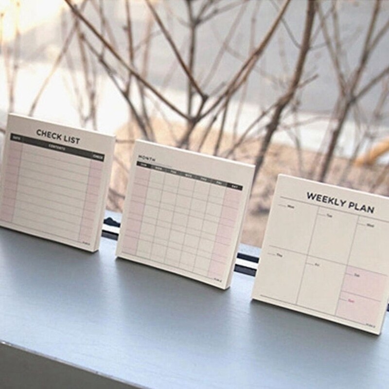60Sheets Desktop Plan Book Notepad Sticky Note Tea... – Grandado