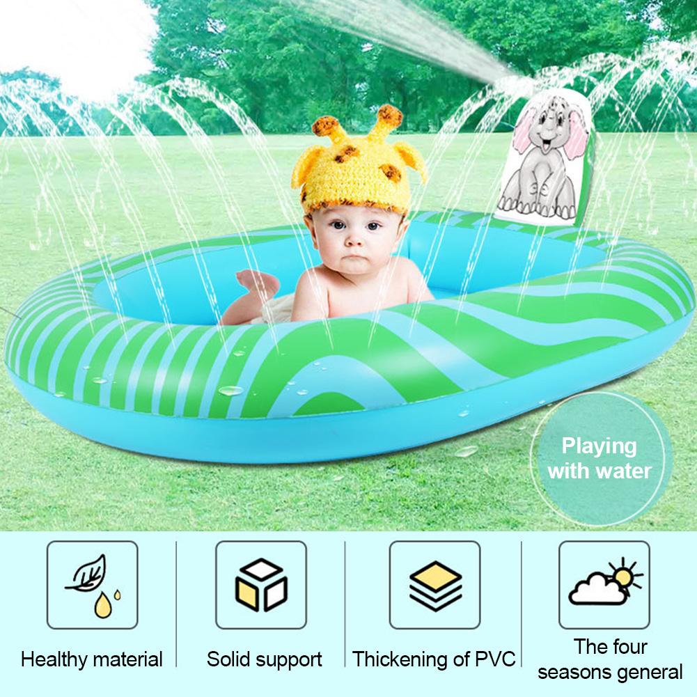 Kids Inflatable Swimming Pool Dual Sprinkler Beaut... – Grandado