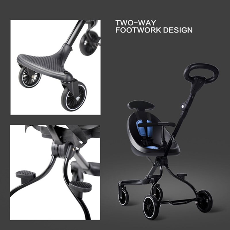 ALWAYSME 0-3Years Old Baby Kids 4 Wheels Stroller ... – Grandado