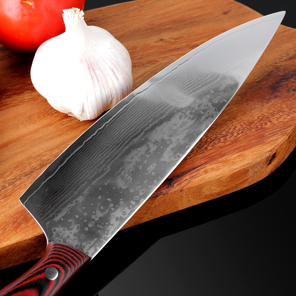 XITUO 8"inch Full Tang Damascus Chef Knives VG10 B... – Vicedeal