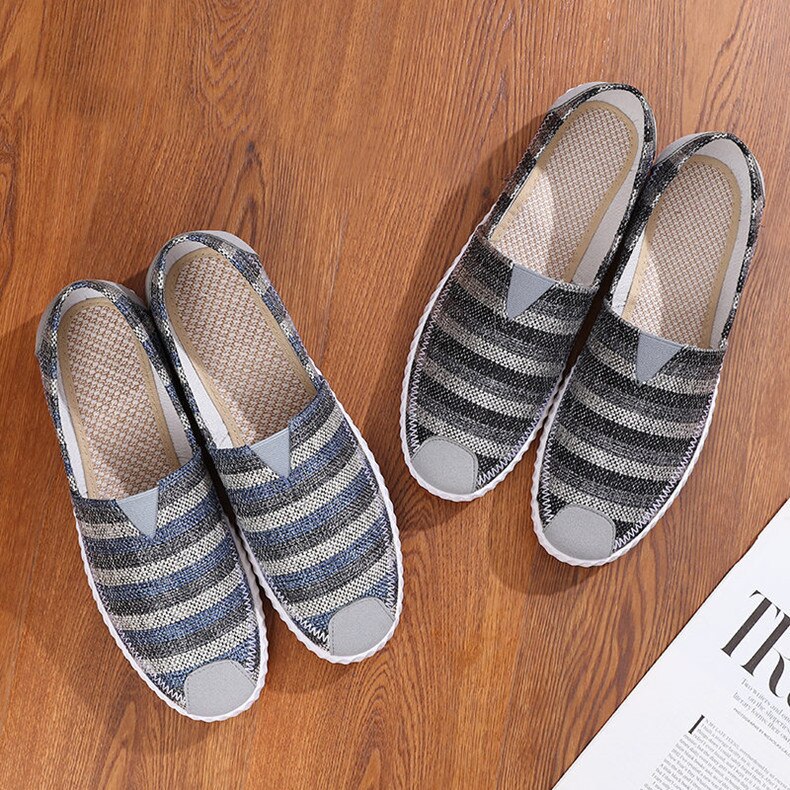 The Flax Weave Cloth Shoes For Men Breathes The On... – Vicedeal