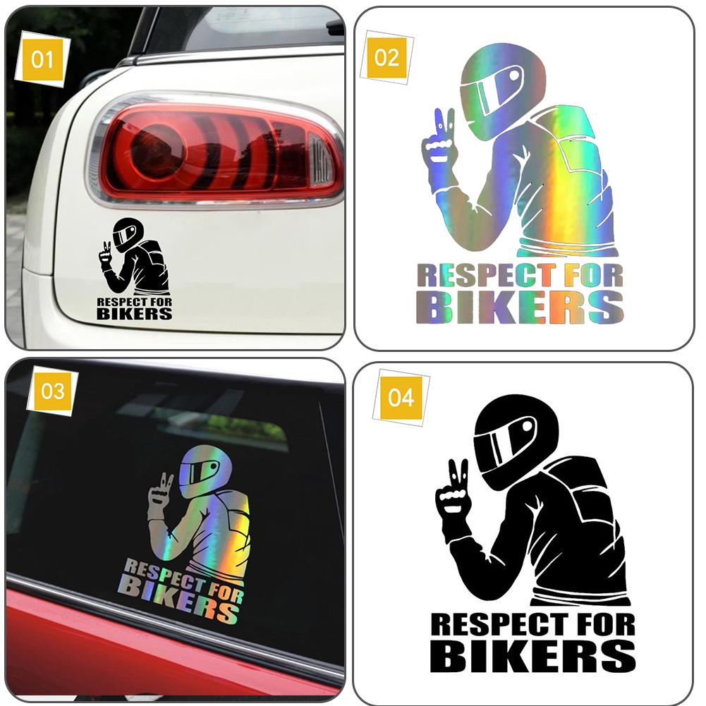 15x11CM Funny Car Stickers Respect Biker Sticker F... – Vicedeal