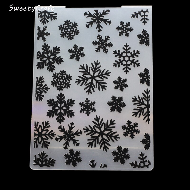 Christmas Snowflake PLASTIC EMBOSSING FOLDER DIY S... – Vicedeal