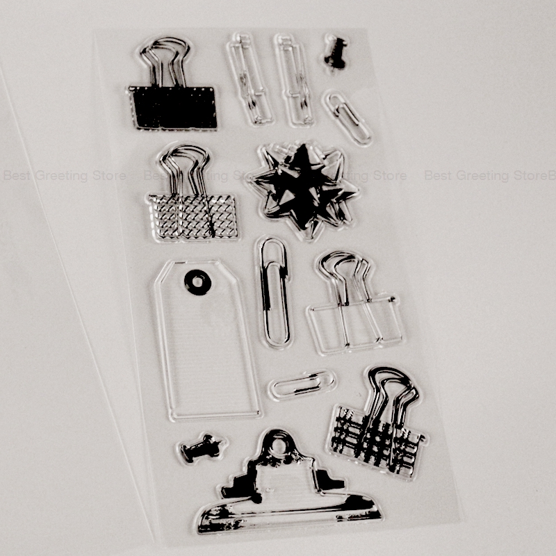 office supplies clear stamps silicone diy binder c... – Grandado