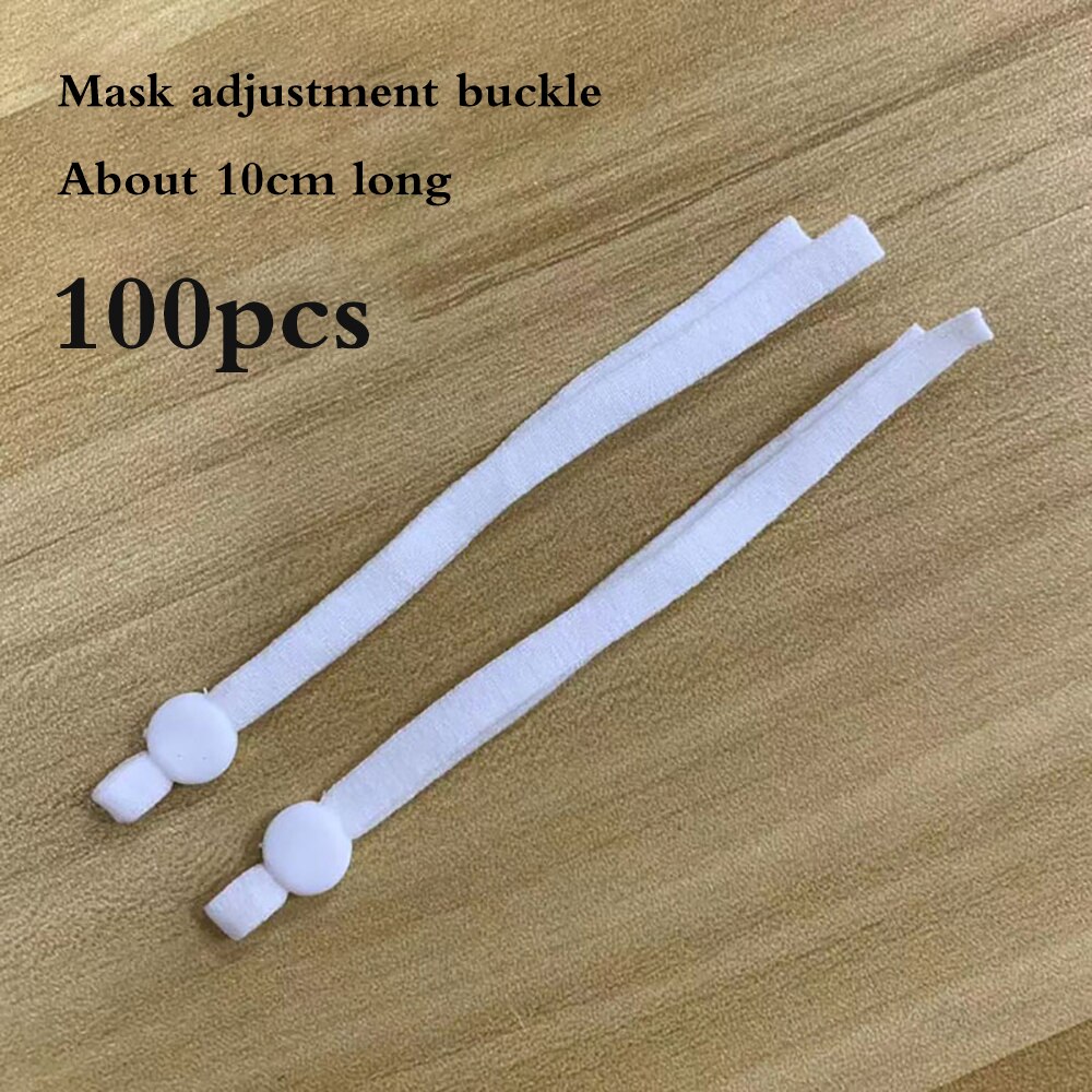 100 Pcs 5mm Elastic Bands With Adjustable Buckle S... – Grandado