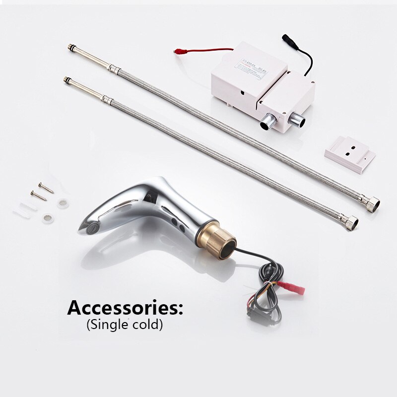 Singel Hole Bathroom Faucets Electric Sensor Bathr... – Grandado