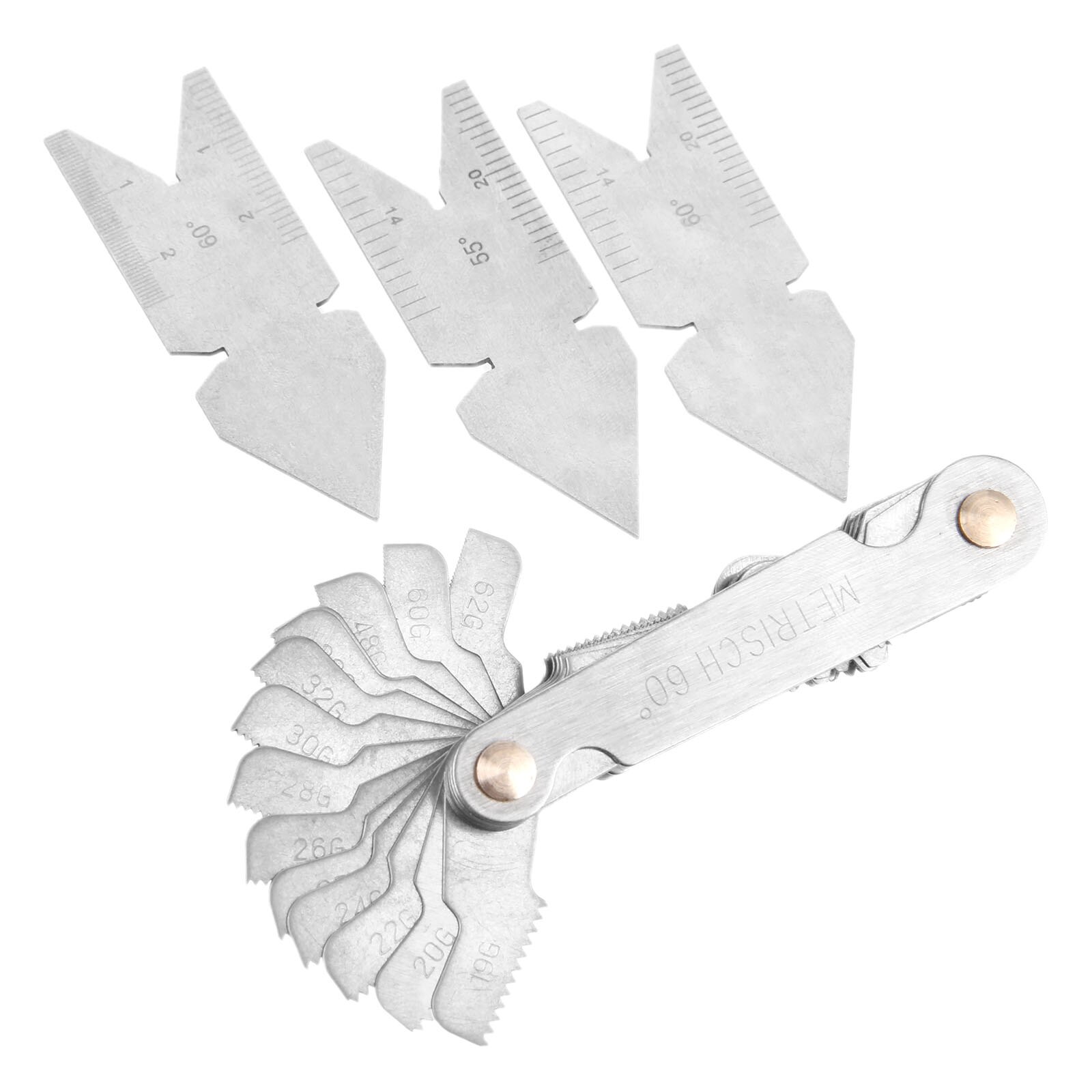 DRELD 4pcs Centre Gage 55&60 Degree Inch & Metric ... – Grandado