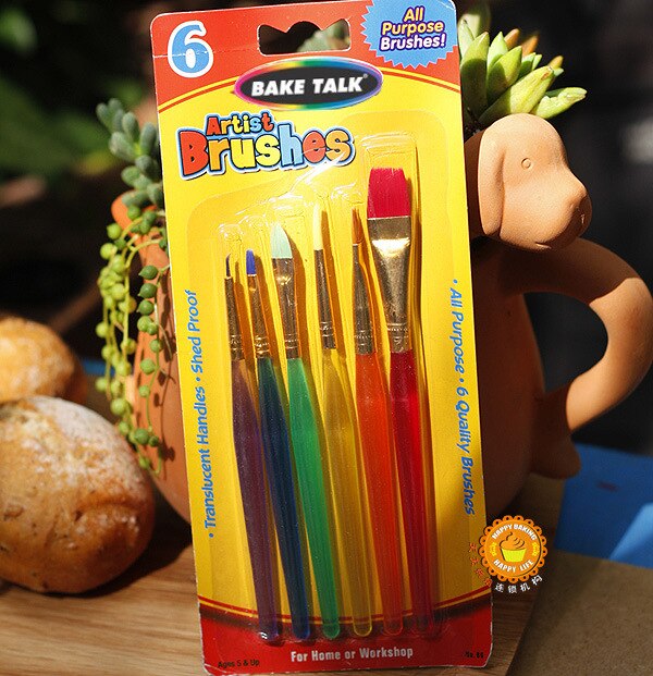 6pcs/set Rainbow Kids Paint artist Brush Set Child... – Vicedeal