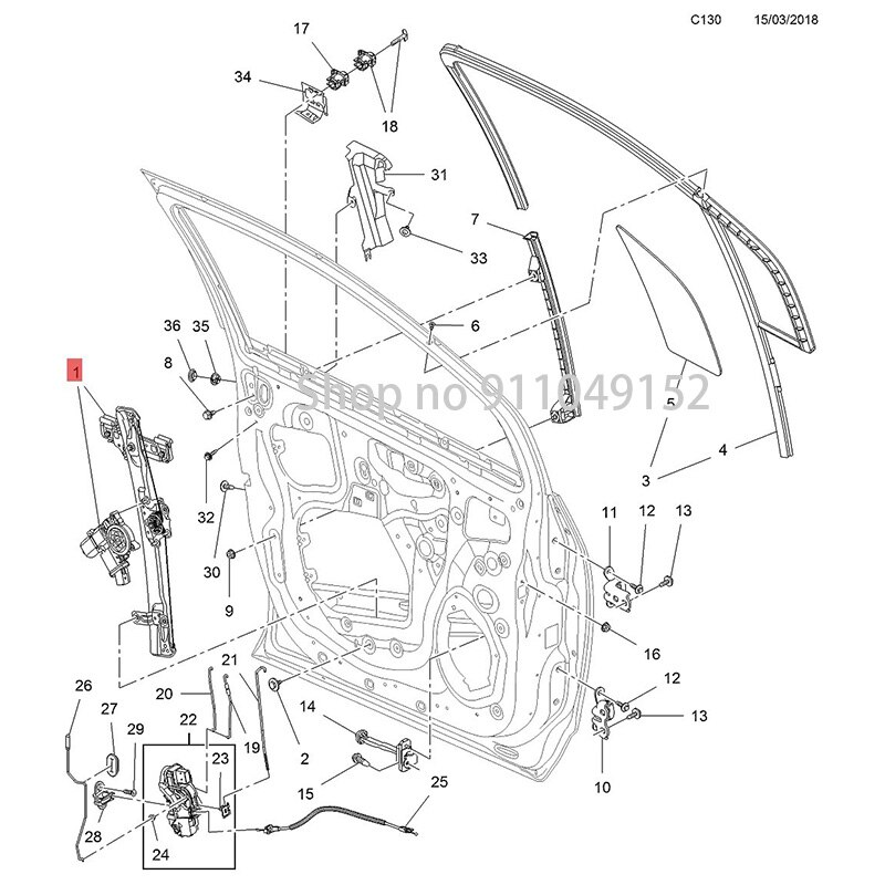 Car lifter assembly -che vro le top el front door ... – Grandado