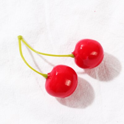 1 Pair Simulated Cherry Red Artificial Model Fruit... – Grandado