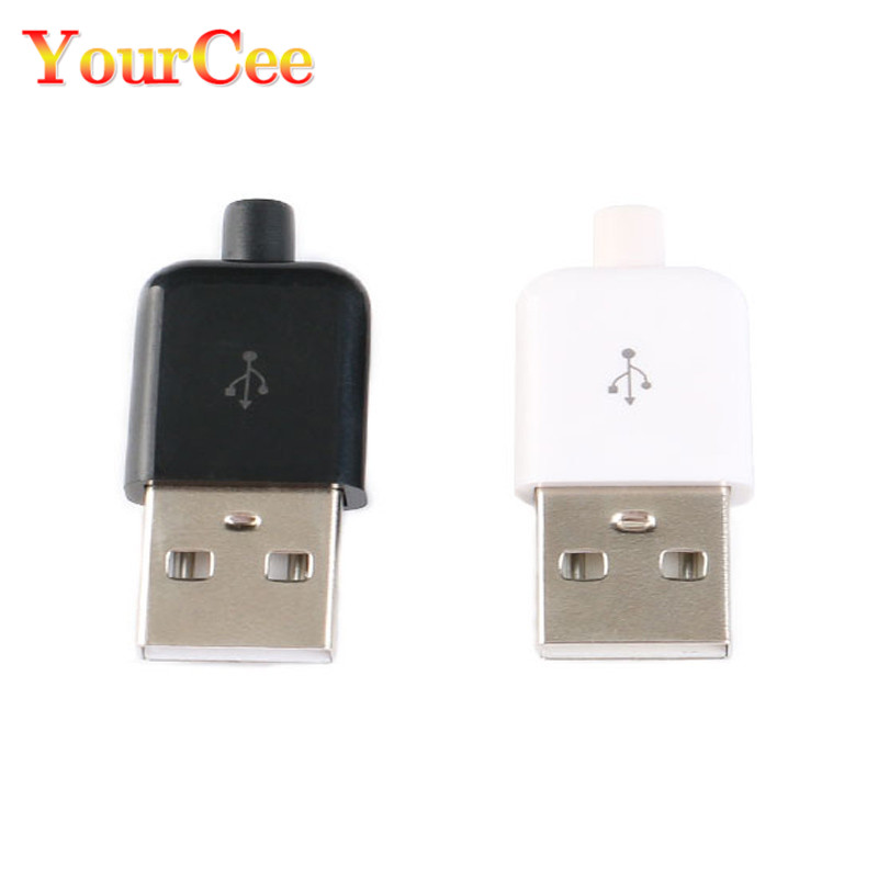 10 stk gør-det-selv usb 2.0 stik stik han a type 4... – Grandado