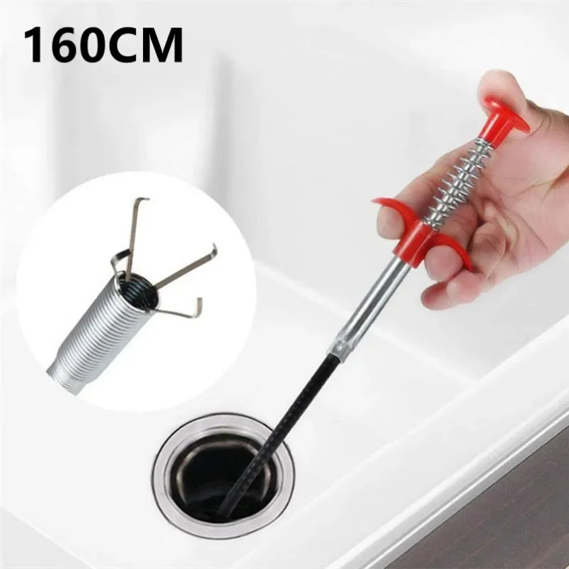 160cm Snake Spring Tube Unblocker Tool Drain Pipe ... – Grandado