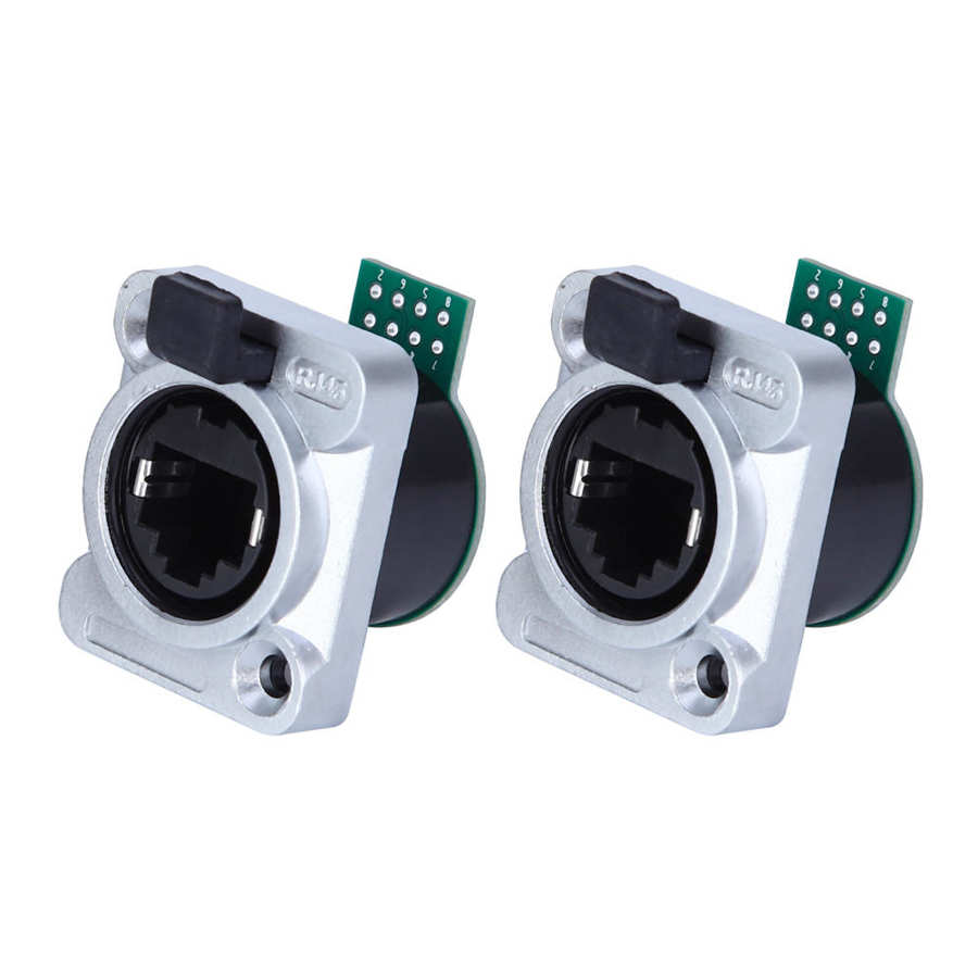 2Pcs RJ45 PCB Panel Waterproof Round Durable Insul... – Grandado