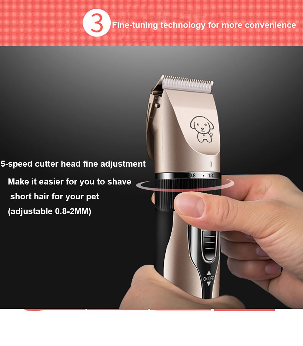 Rechargeable Hair Clipper Pet Hair Trimmer Dog Hai... – Vicedeal