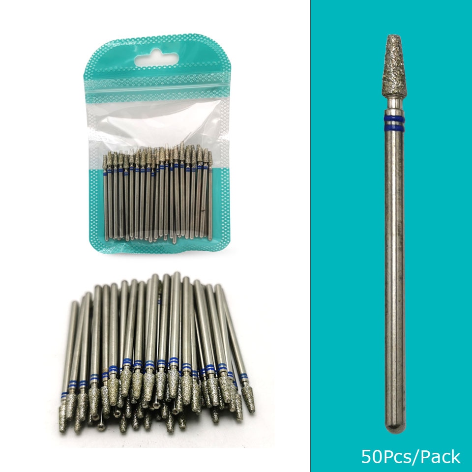 Hytoos 50Pcs Diamond Nail Boor 3/32 "Elektris... – Vicedeal
