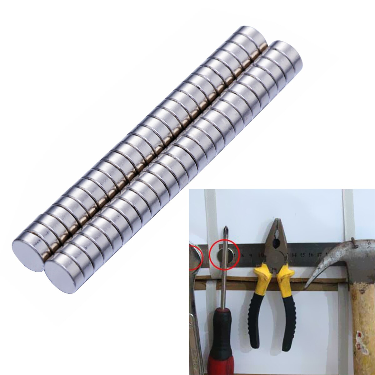50pcs 8x3mm Multi-Functional Round Cylinder Magnet... – Grandado