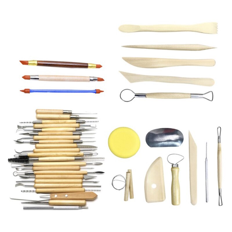 42 Pieces Set Clay Sculpture Pottery Carving Tools... – Grandado