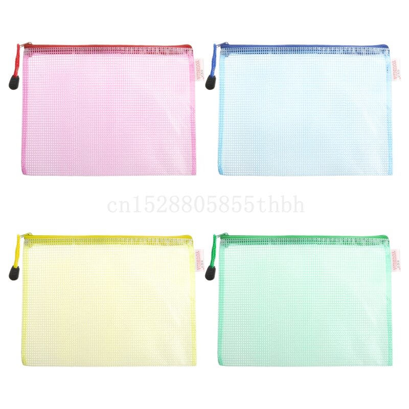 A3 Gridding Waterproof Zip Bag Document Pen Filing... – Vicedeal