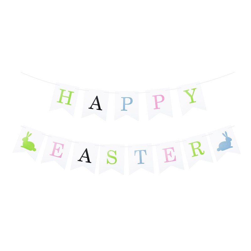 Happy Easter Letter bunting Paper Banner Hanging G... – Grandado
