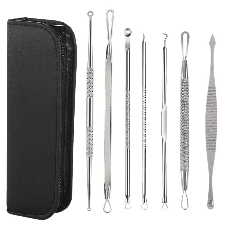 Double Head Pimple Extractor ,7 Pieces Blackhead R... – Grandado