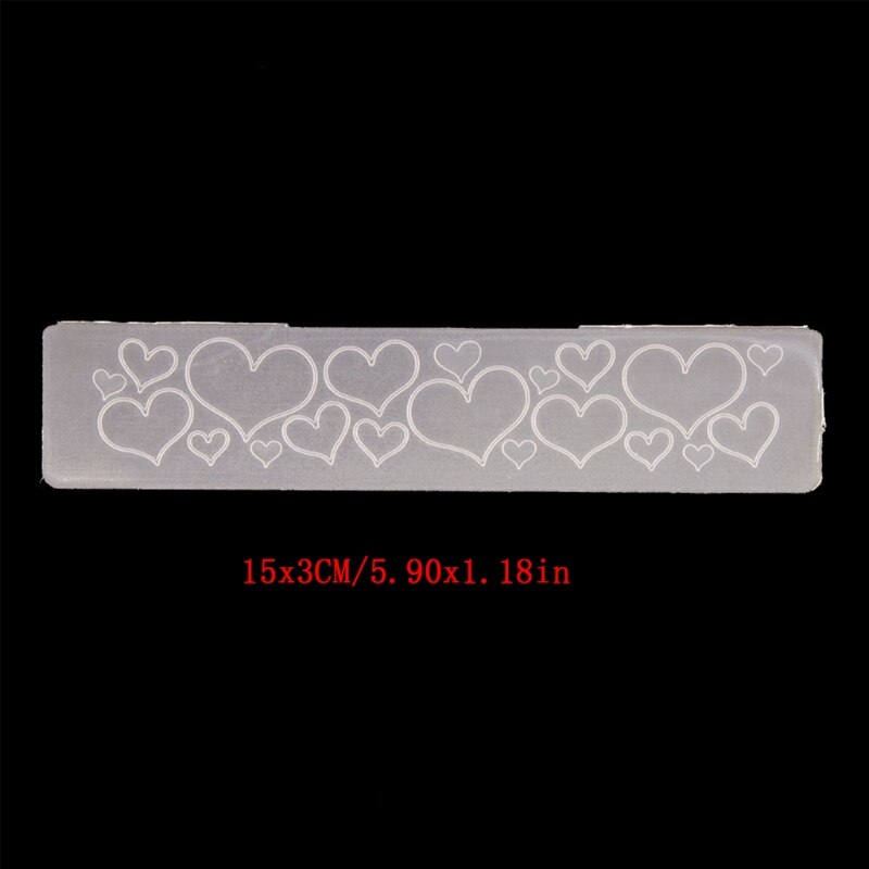 Heart Plastic Embossing Folder Stencil Template DI... – Vicedeal