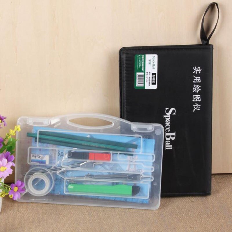 A Set Drawing Suit Compasses Ruler Set Student Rul... – Vicedeal