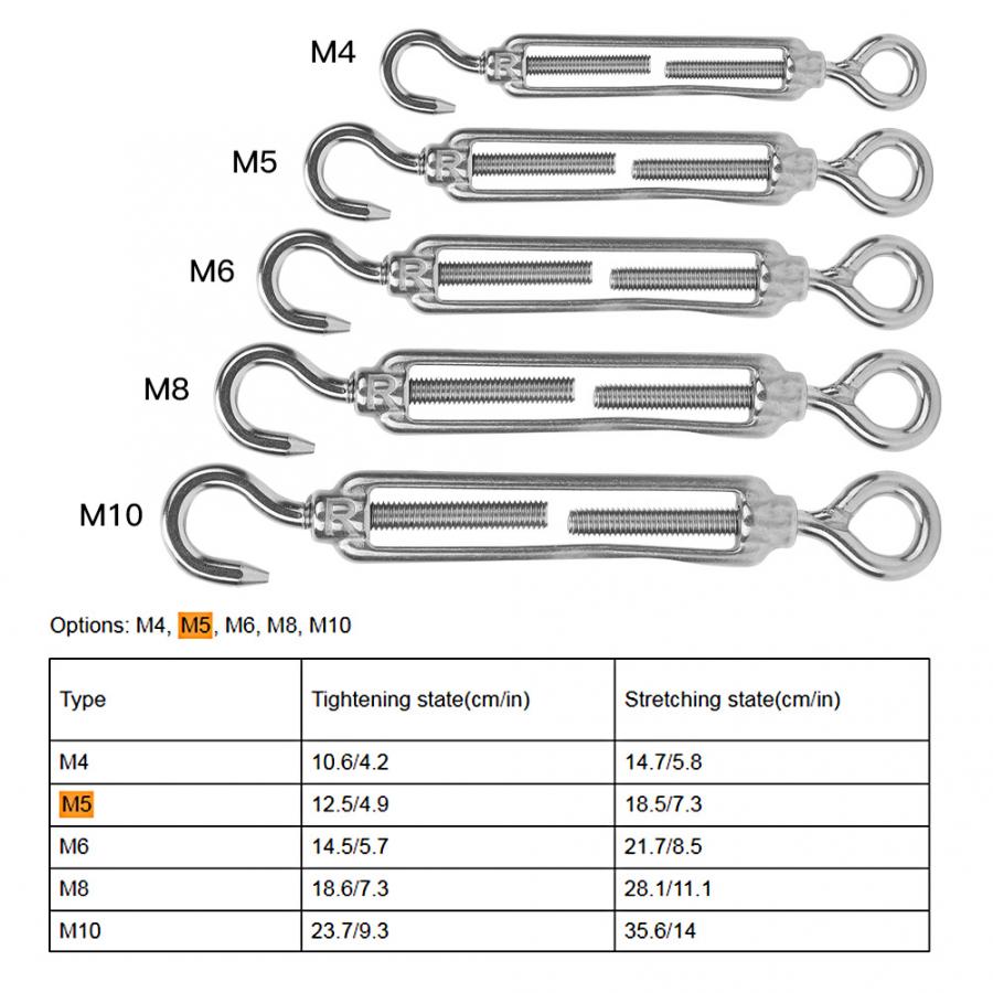 5Pcs Bike Chain Wire Tensioner Stainless Steel Wir... – Vicedeal