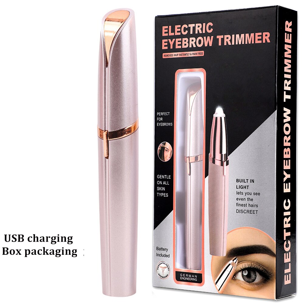 Electric Eyebrow Trimmer Pen Portable Facial Hair ... – Grandado