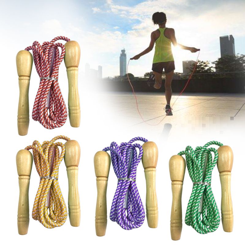 Kinderen Springtouw, Houten Behandeld Sprong Overs... – Vicedeal