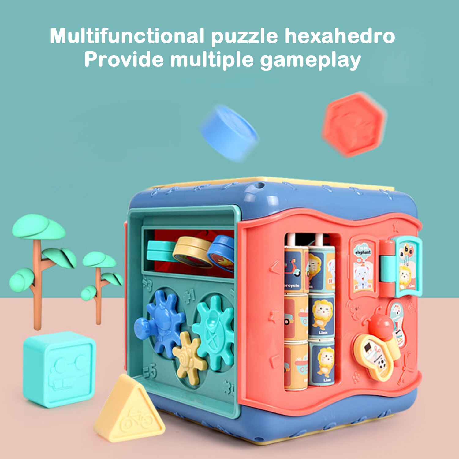 6 in 1 Baby Toddler Activity Cube Early Educationa... – Grandado