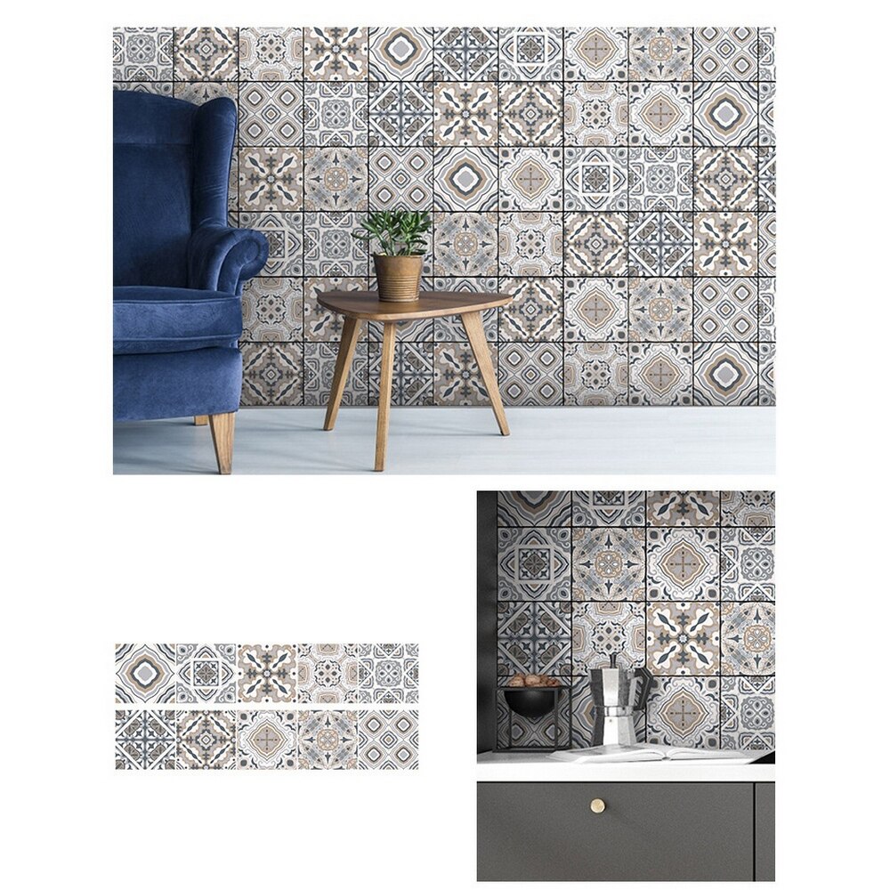 10pcs PVC bathroom anti-slip floor tiles tile floo... – Grandado