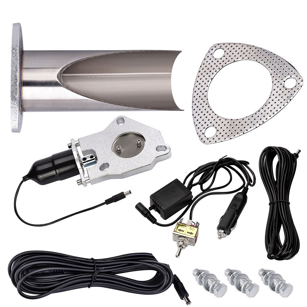 evil energy 2 Inch Stainless Exhaust Cutout Catbac... – Grandado