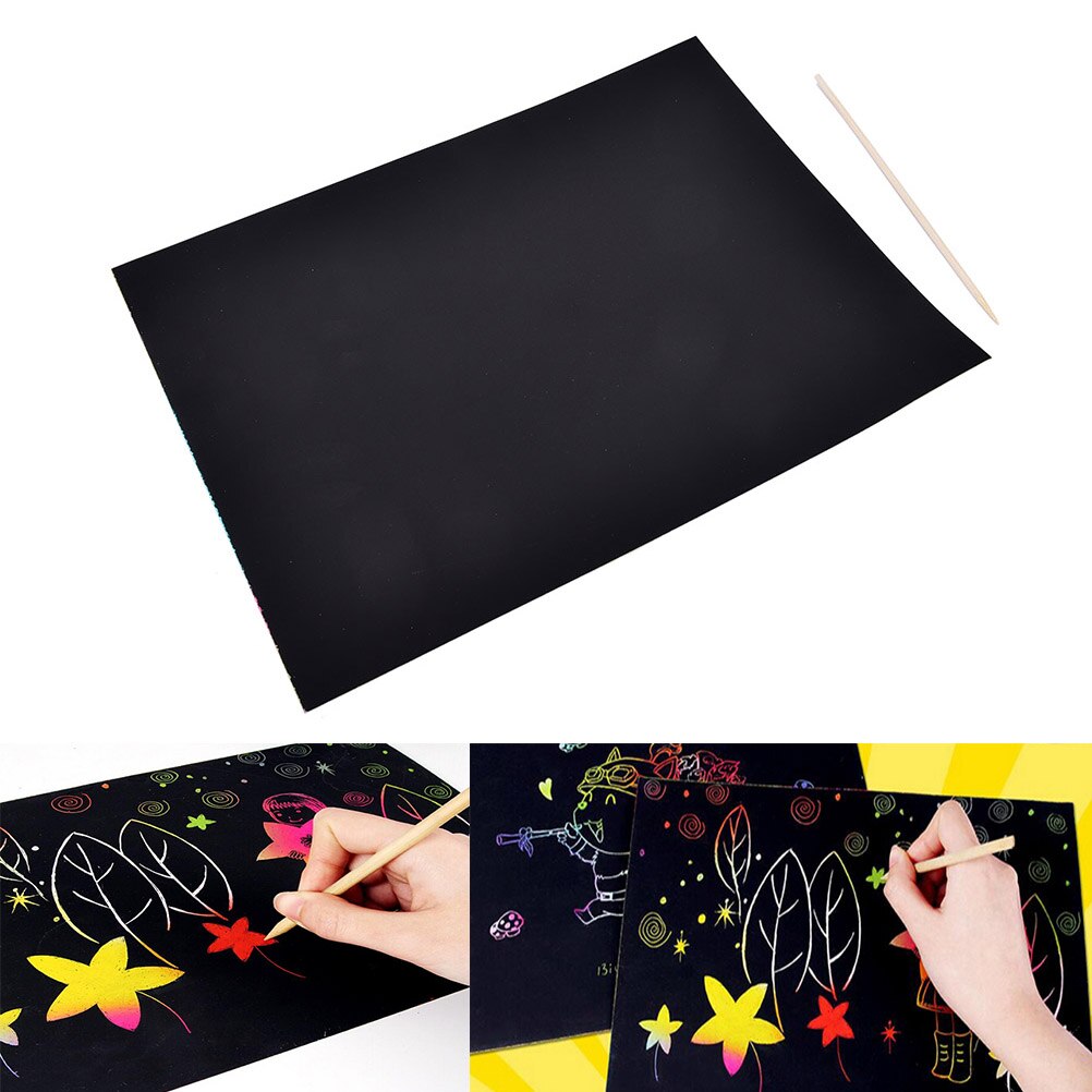 Magic Scratch Art Painting Paper With Drawing Stic... – Grandado