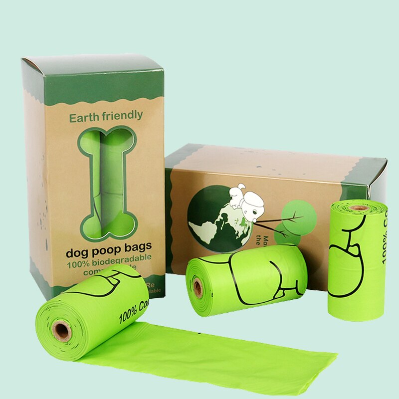 Corn starch fully degradable pet trash bag dog poo... – Grandado
