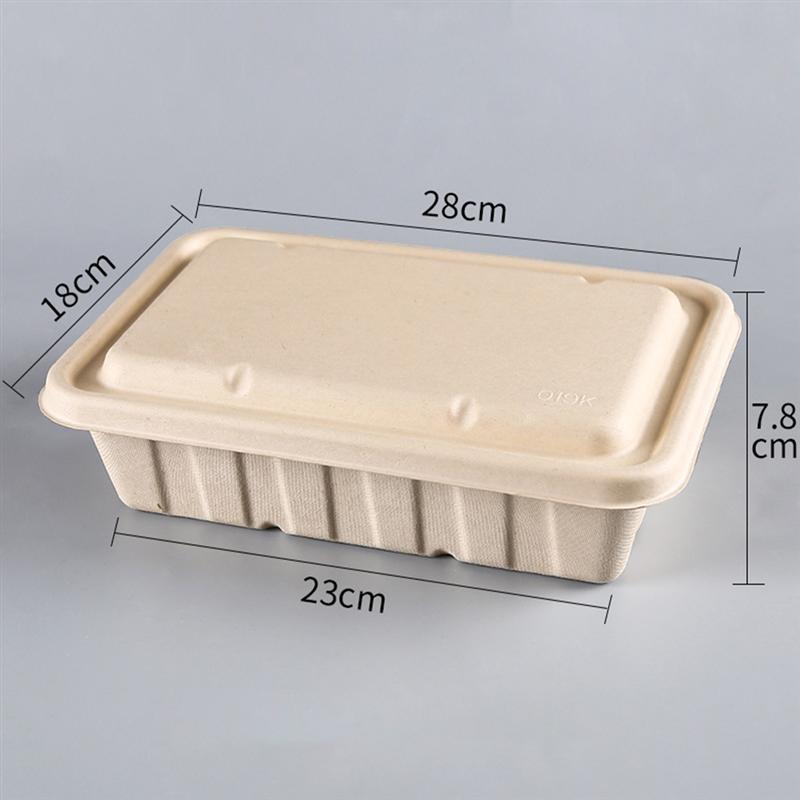 10Pcs 2500ml Degradable Pulp Box Bread Packing Box... – Grandado